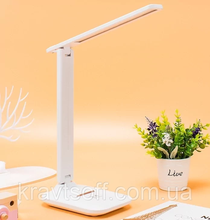 Аккумуляторная настольная светодиодная лампа Tedlux TL-1001B (Белая ...
