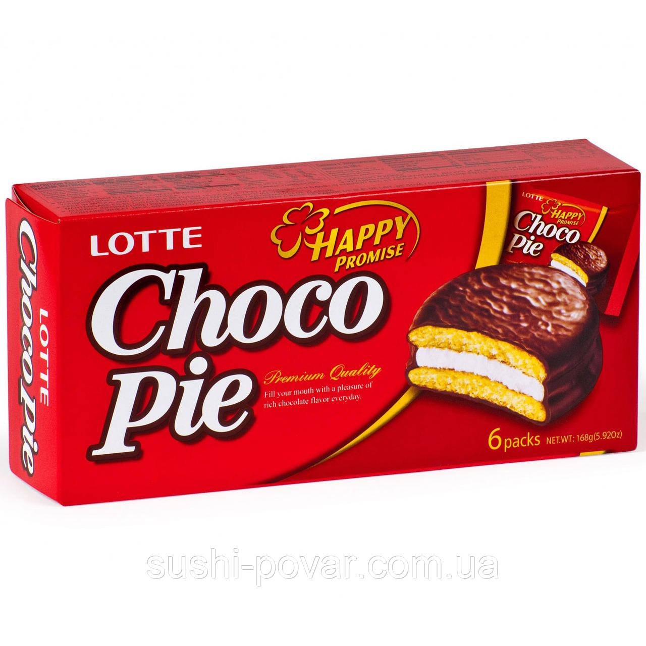 Пирожное шоколадное Choco Pie классическое LOTTE 168г (ID#861236933), цена: 155 ₴, купить на Prom.ua