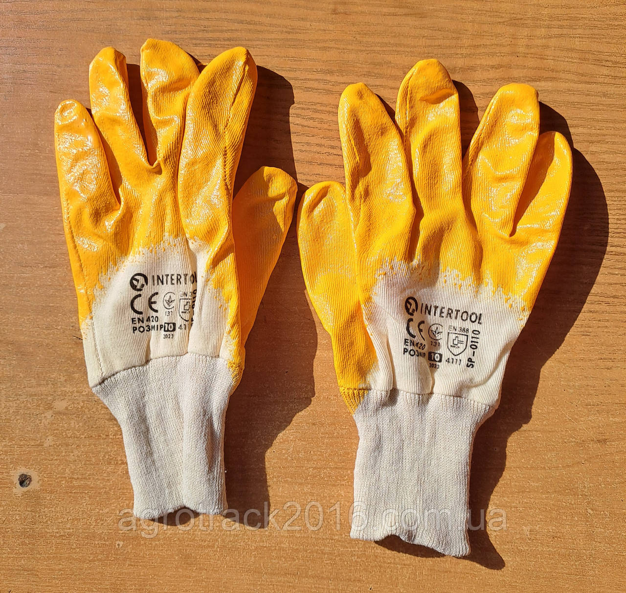 Перчатки рабочие, прорезиненные (Покрыты Нитрилом) Intertool SP-0110 (ID#2305615104), цена: 30 ...