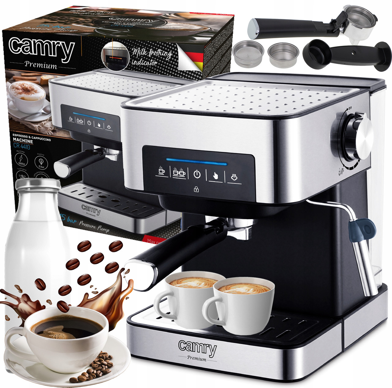 Ріжкова кавоварка еспресо Camry CR 4410 (ID#1355050058), ціна: 3999.20 ₴, купити на Prom.ua