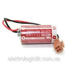 Батарейка літієва Mitsubishi ER17/33 3.6V з конектором Maxell ER17/33 с конектором (ID ...