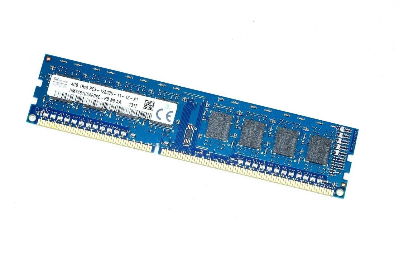 Оперативна пам'ять SK Hynix DIMM 4GB 1Rx8 PC3-12800U-11-12-A1 DDR3 1600Mhz (HMT451U6AFR8C-PB N0 ...