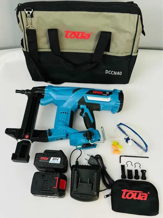 Аккумуляторный монтажный пистолет TOUA DCCN40A, мощный газовый пистолет, газ забивной пистолет ...