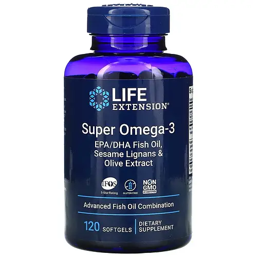 Супер Омега-3 Life Extension (Super Omega-3) 120 капсул (ID#1878428401 ...