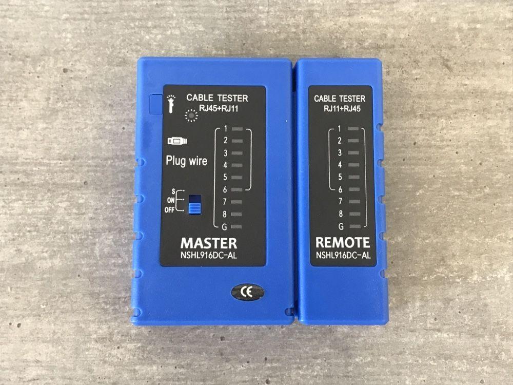 RJ45 RJ-45 Кабельный LAN тестер витой пары прозвонка сетевого кабеля ...