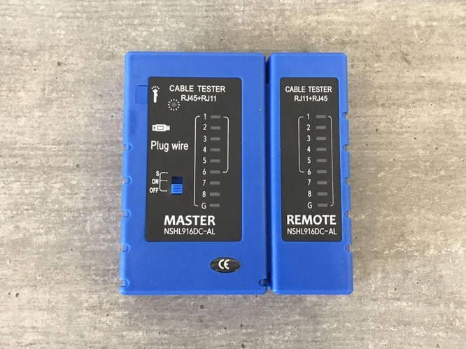 RJ45 RJ-45 Кабельный LAN тестер витой пары прозвонка сетевого кабеля ...