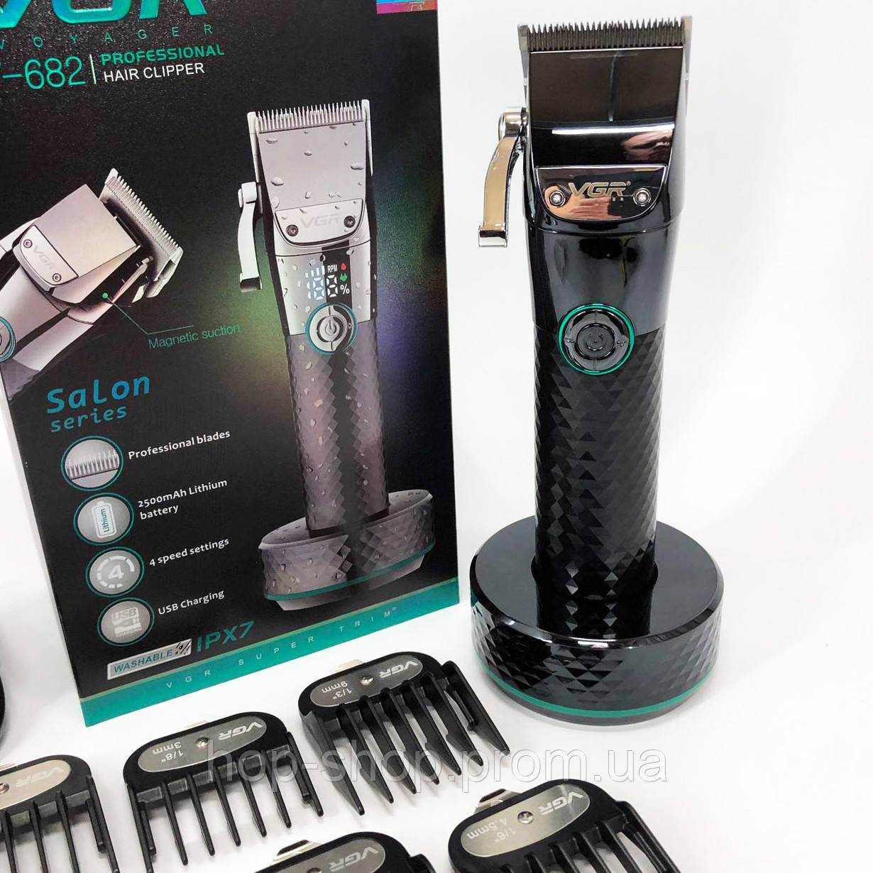 Тример для стрижки профисиональный VGR V-682, Беспроводная машинка для стрижки OK-230 для дома ...