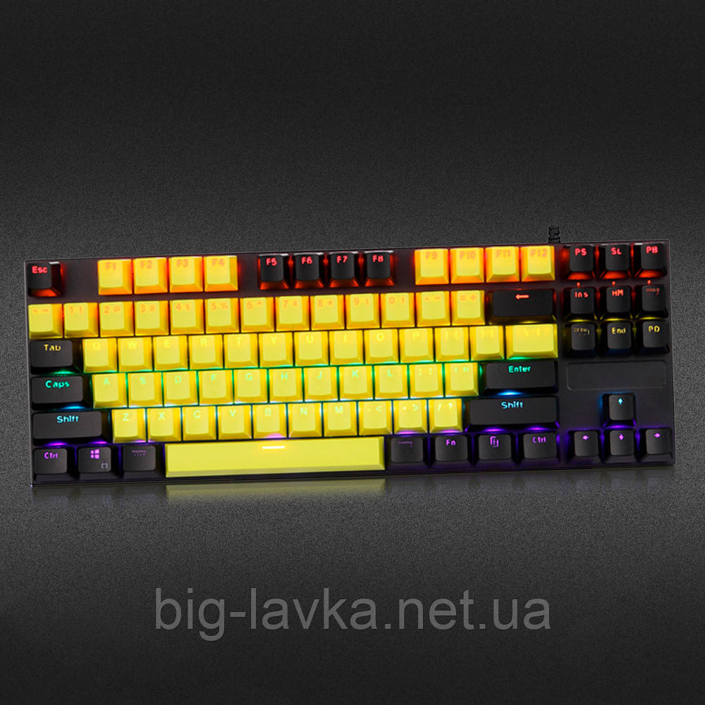 Игровая клавиатура механическая с RGB-подсветкой 87 клавиш 87 клавиш ...