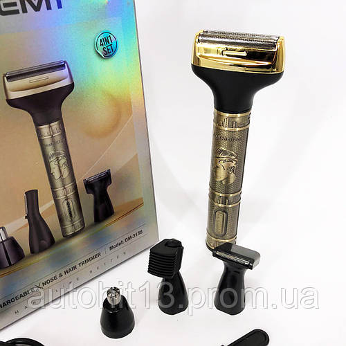 Бритва сеточная профессиональная Geemy GM-3158, Триммер для стрижки TG ...