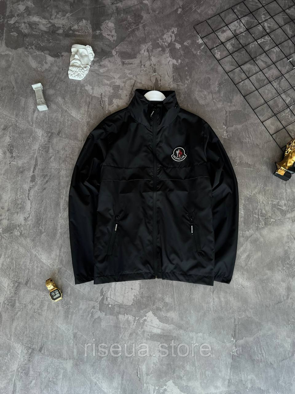 Мужская черная ветровка Moncler (ID#2312350520), цена: 1500 ₴, купить ...