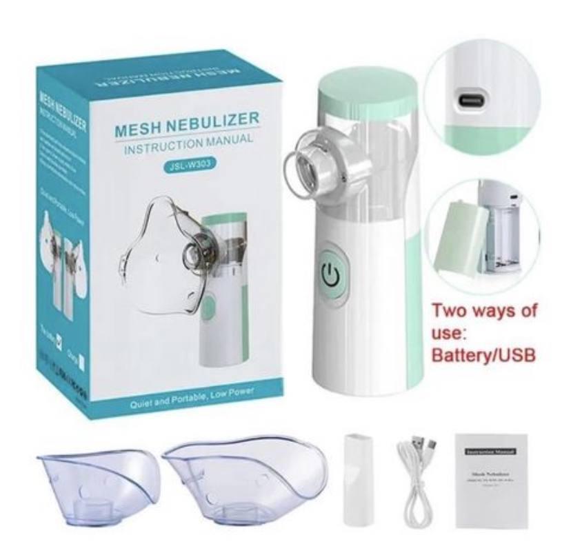 Портативний безшумний небулайзер Mesh JSL-W303 для дітей та дорослих ...