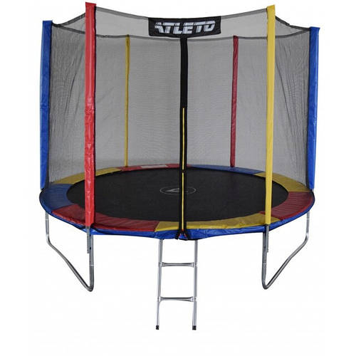 Батут Atleto 312 см з сіткою multikolor + в подарунок м'ячик (ID#2312685768), ціна: 7493 ...