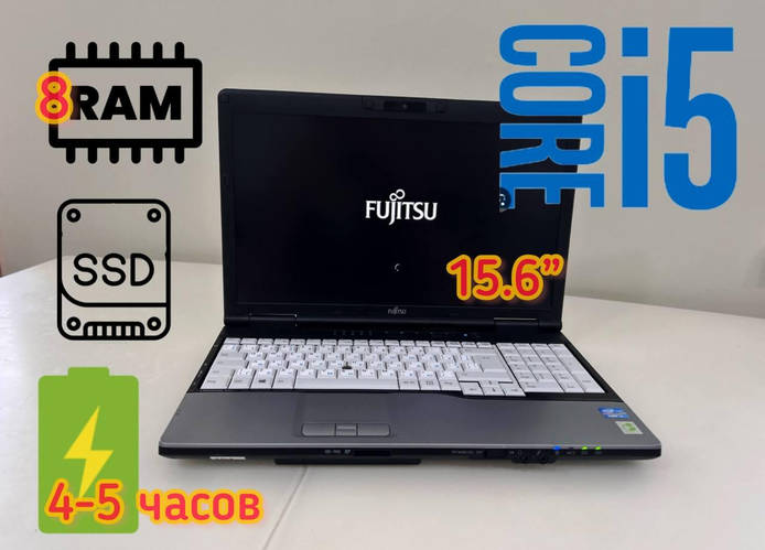 Ноутбук бу Fujitsu Lifebook E782 / 15.6''/ Intel Core i5 /8GB Ram 128 ...