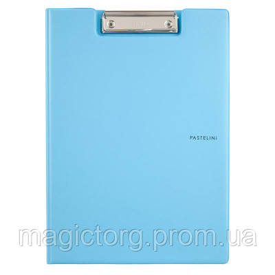 Кліпборд-папка Axent Pastelini з металевим кліпом А4 вініл Блакитна (2514-22-A) l (ID#2314266267 ...