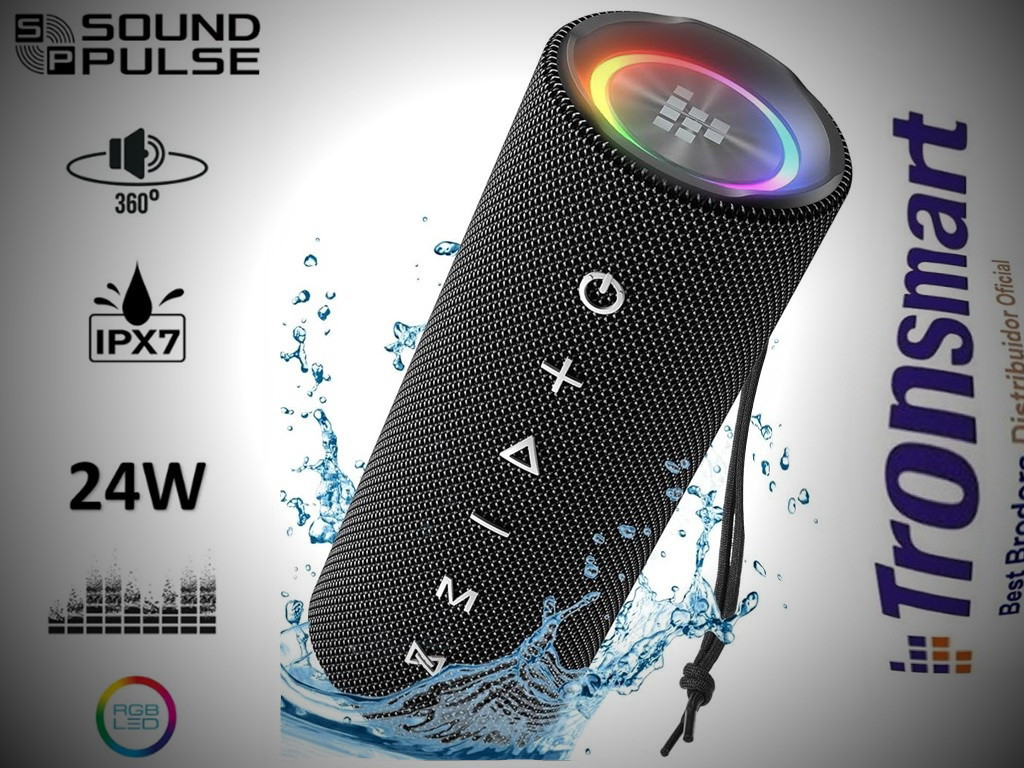 Колонка Tronsmart Mirtune C2 (24W, RGB, 3600mAh, 3D Deep Bass, USB-C ...