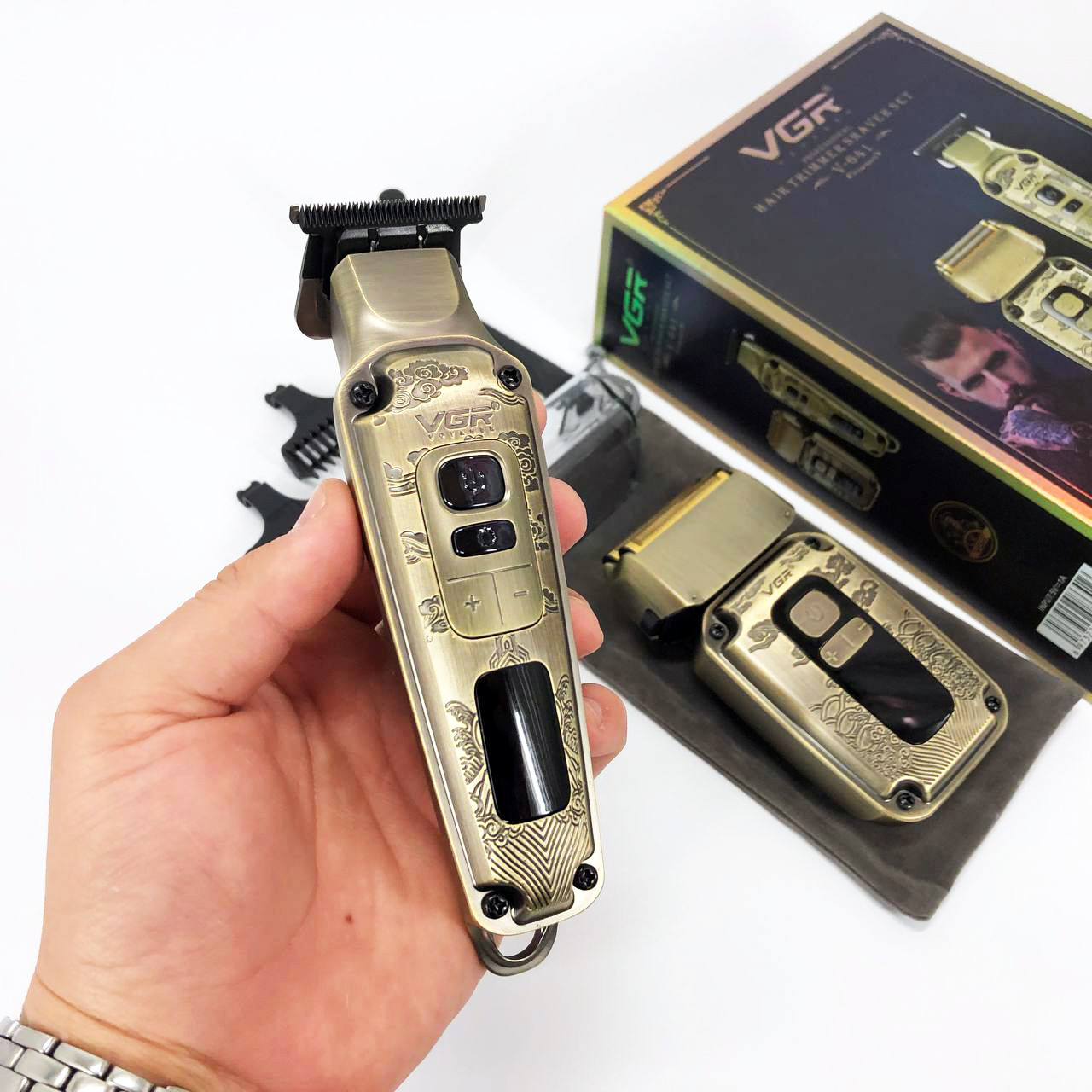 Професійний тример для гоління VGR V-641, Акумуляторний універсальний тример ZS-174 для стрижки ...