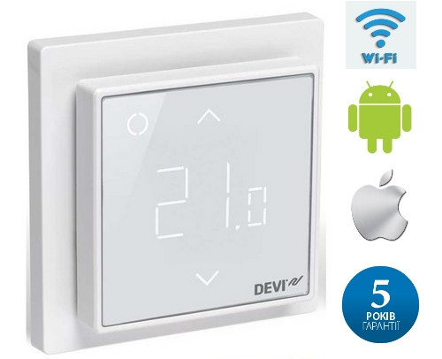 Терморегулятор DEVIreg Smart с Wi-Fi: продажа, цена в Запорожье. Бытовые терморегуляторы от ...