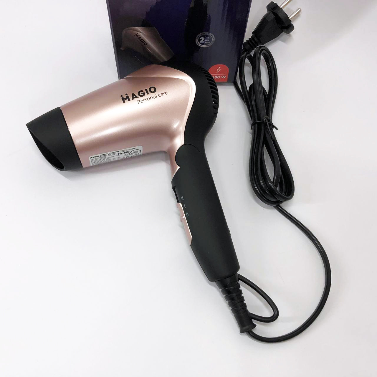 Домашний фен для укладки Magio MG-156, Удобный электрический фен, Малошумный фен для VP-627 ...