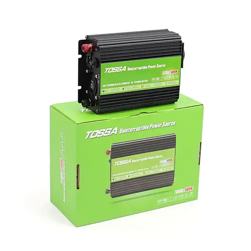 Інвертор напруги 12-220V 500W Tossa TAU500L з функцією UPS Перетворювач напруги 12в (ID ...