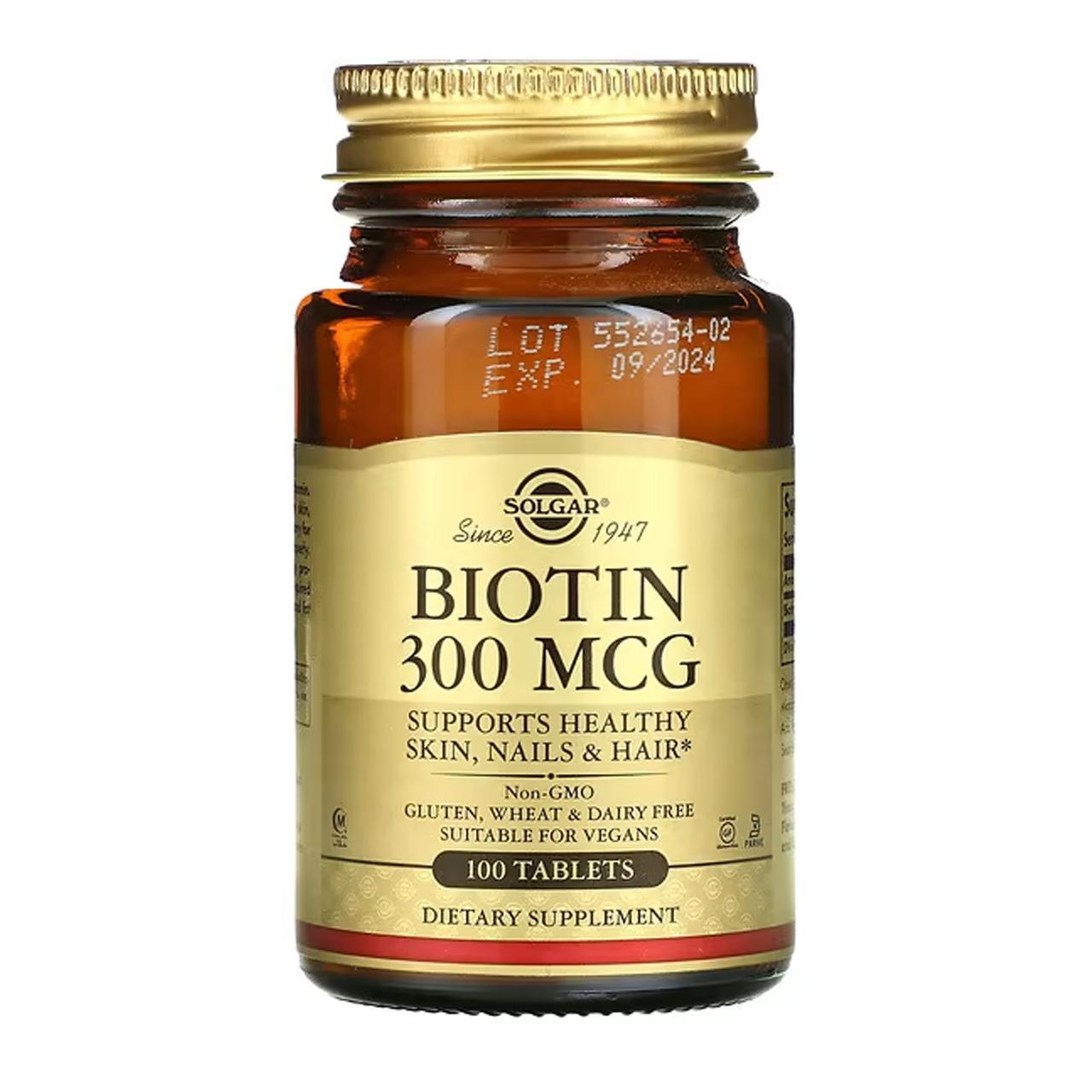 Биотин (Biotin) 300 мкг 100 таблеток SOL-00280 (ID#2316062498), цена ...