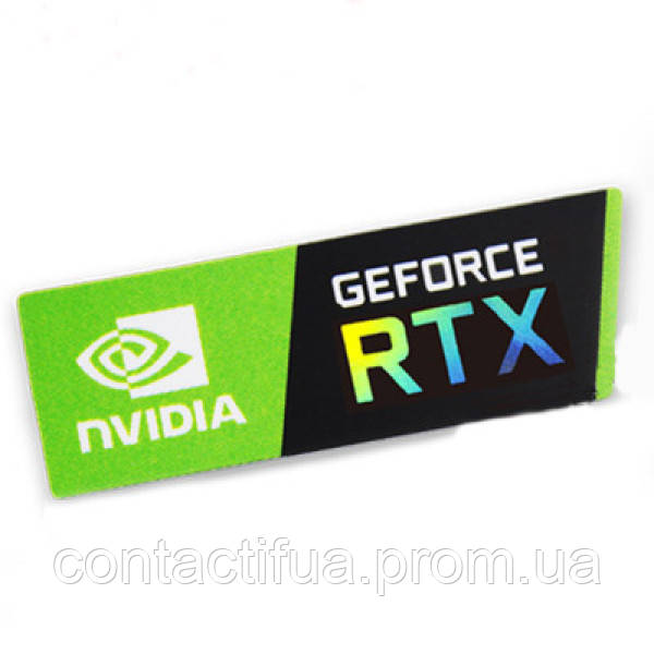 Наклейка NVIDIA GeForce RTX 46x15mm (ID#1342253089), цена: 29 ₴, купить ...