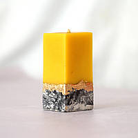 Бетонні свічки, воскова свічка з мармуровим ефектом 10 x 5 x 5 см. (ID ...