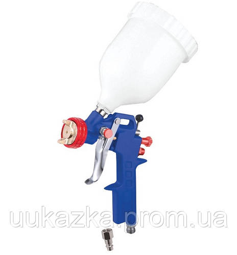 Фарбопульт пневматичний MASTERTOOL HP, DRAW ВПЛБ 600 мл, Ø 1,5 мм, 120-180 л хв, 3,5-5 ба UK ...