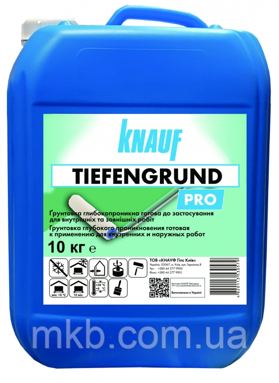 Грунтовка адгезионная Knauf Тифенгрунд 10 кг (94860) (ID#2443646260 ...