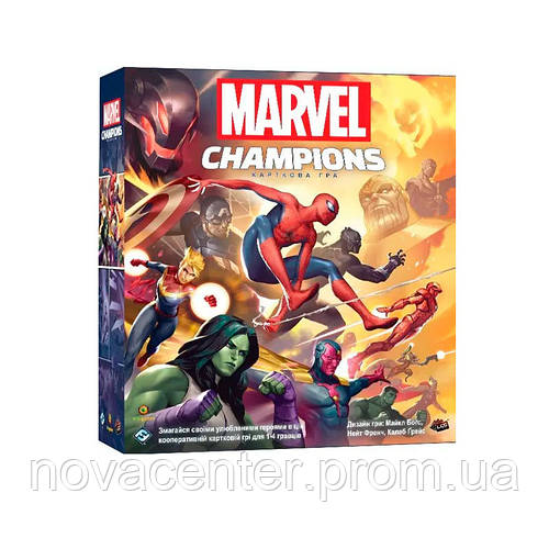 Настольная игра Marvel Champions.Чемпионы Марвел Украинское издательство (16305) Geekach Game ...