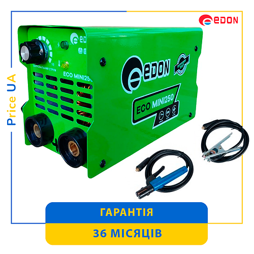 Зварювальний інверторний апарат Edon ECO MINI 250 3 кВт, струм 20-250 А ...