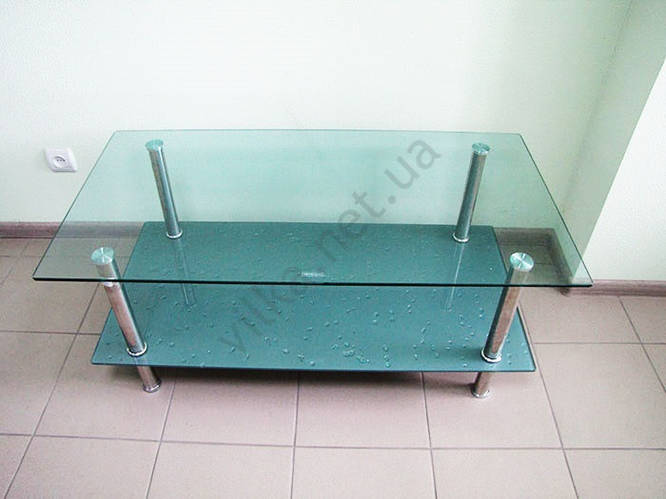 Купить Стеклянный журнальный стол прямоугольный 110*60 cm H 44 cm, цена ...