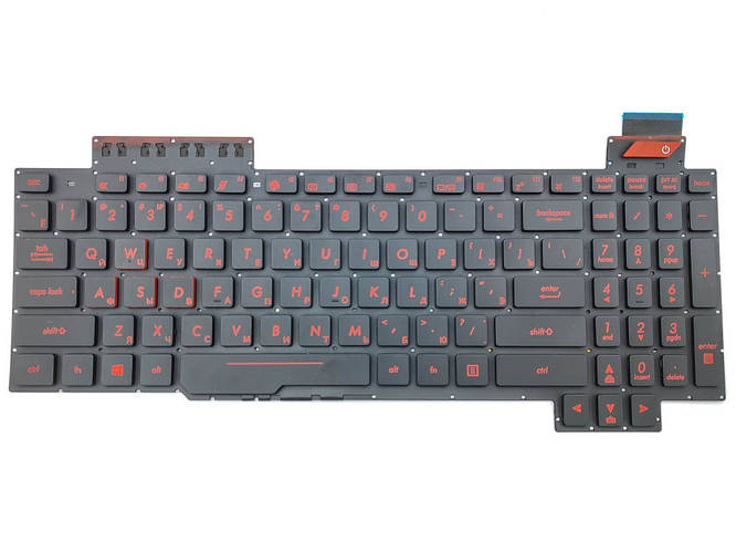 Клавіатура для ноутбука ASUS FX503, FX503V, FX503VM, FX503VD, FX63 ...