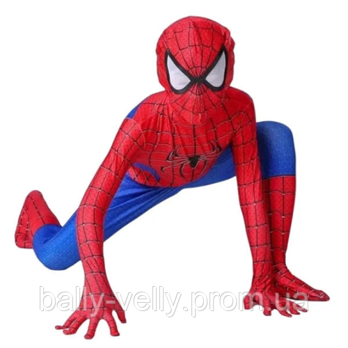 Spider Man Комбінезон із Балаклавою, Костюм Людина Павук, M 110-120 см ...