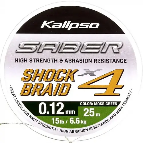 Шнур Kalipso Saber Shock Braid X4 MG 25m 0.12mm (ID#2319582475), ціна ...