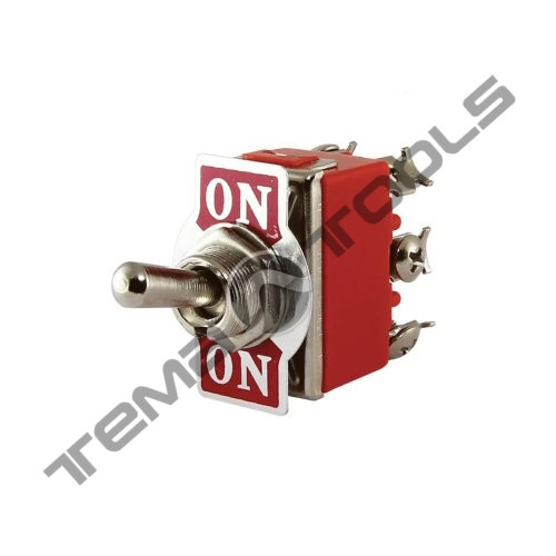 Перемикач - тумблер 1322B ON-OFF-ON з фіксацією, 6 контактів - купити ...