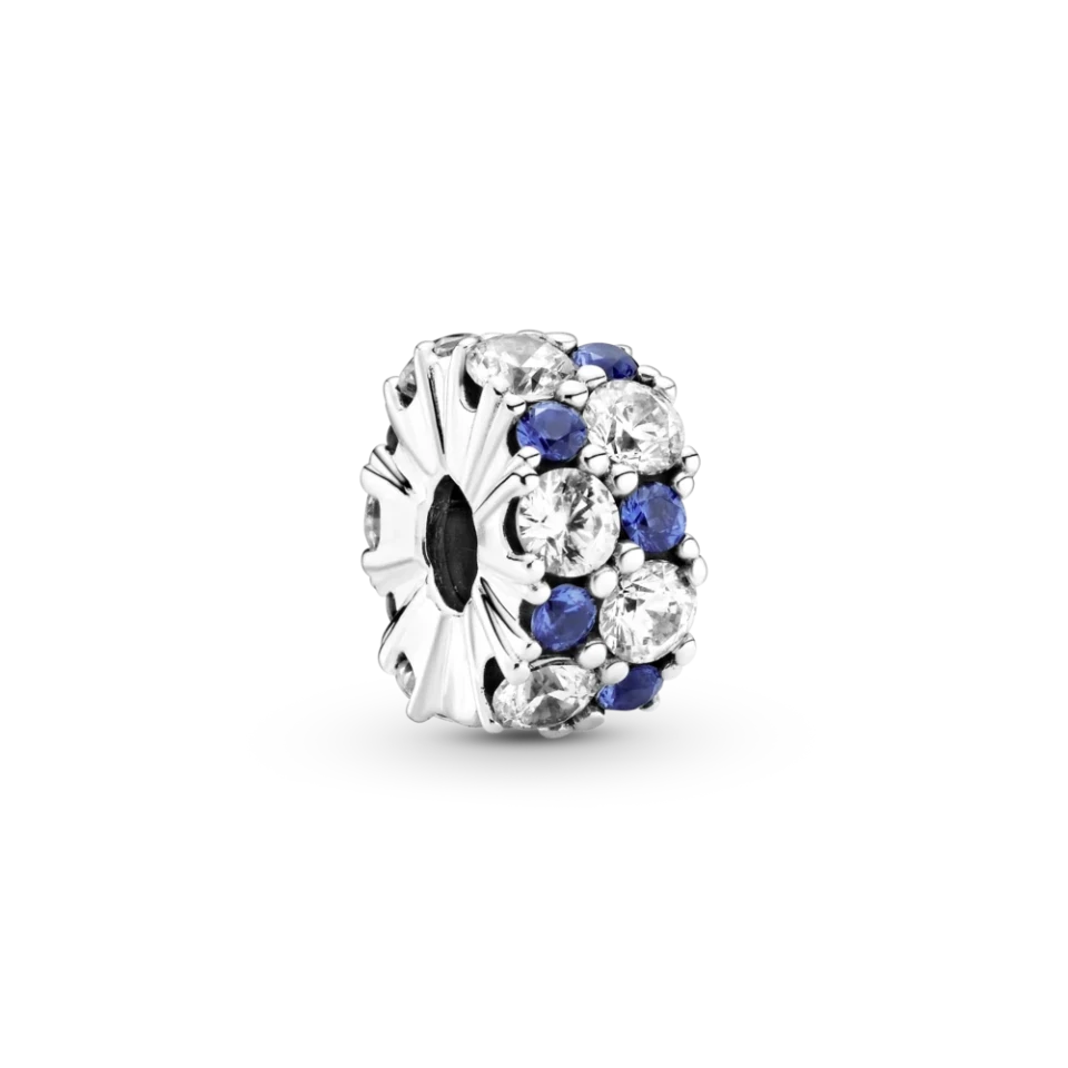 Намистина-клипса Pandora Пандора "Прозрачное и синее сияние" 799171C01 ...