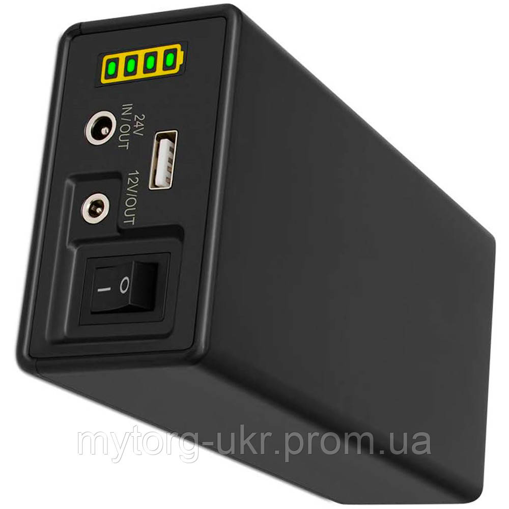 Батарея Power Bank DC-DC USB 24V 12V 5V 44800mAh Чорний (ID#2321205391 ...