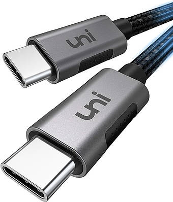 Кабель uni 100 Вт USB C USB C, 6,6 футів (ID#2283010596), ціна: 403 ₴, купити на Prom.ua