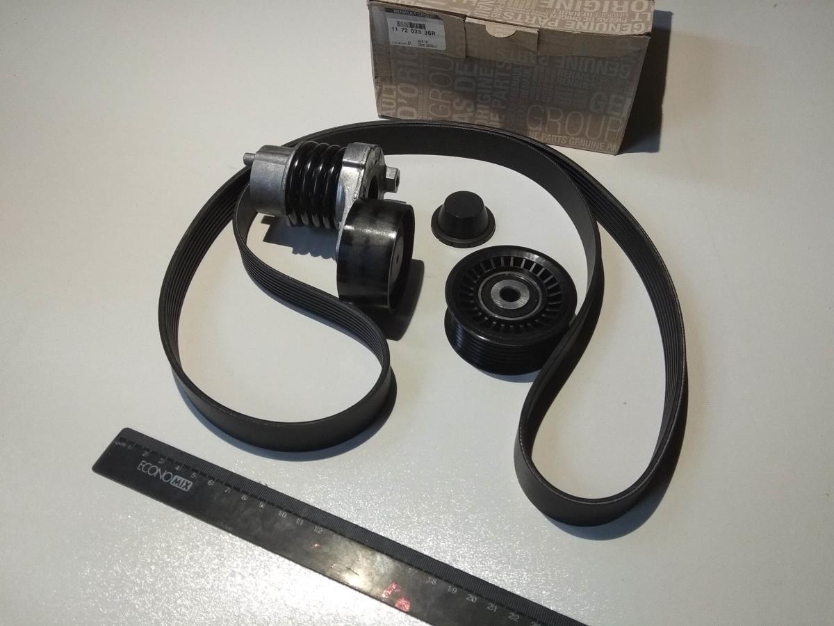 Ремень генератора ручейковый+ролики RENAULT 0.9-1.2 TCe (117203336R ...