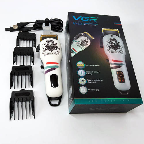 Универсальный аккумуляторный триммер для бороды VGR V-699, Мужской набор для стрижки KA-681 ...