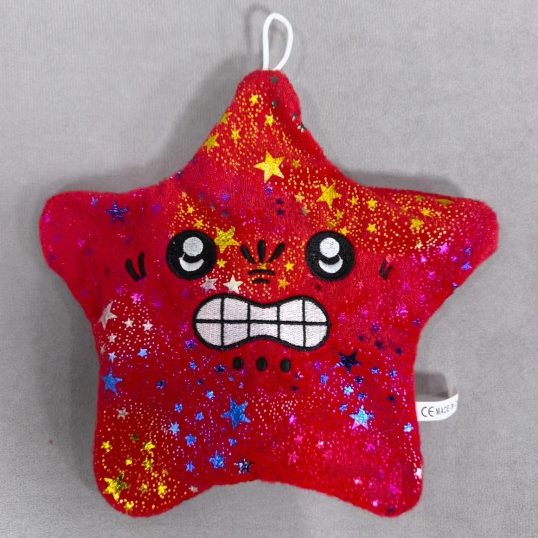 Музыкальная прыгающая игрушка Злая звезда Angry Jumping Star Красный ...