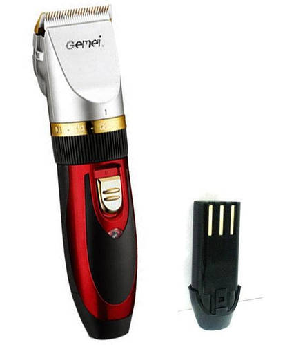 Беспроводная машинка для стрижки волос с двумя аккумуляторами Gemei GM ...