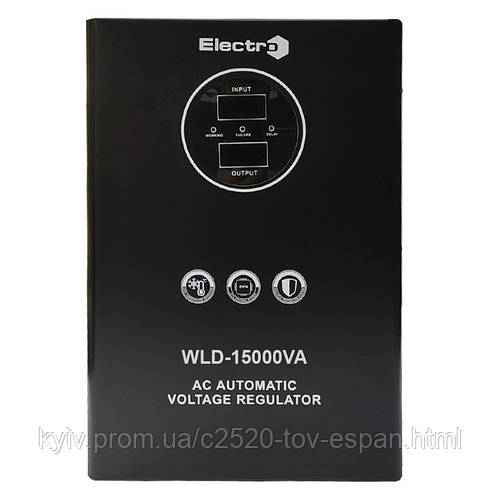 Електронний стабілізатор напруги WLD-15000 ElectrO настінно-підлоговий 15.0 кВА 12 кВт (ID ...