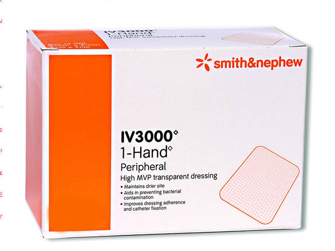 IV3000 1 Hand 10х12см - Влагозащитный пластырь для фиксации катетеров ...