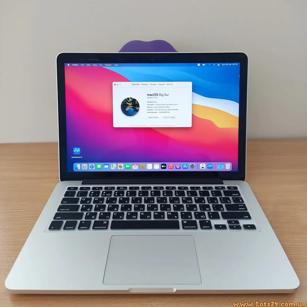 Ноутбук Apple Macbook Pro Retina 13" Intel Core i5 8GB DDR3 250GB SSD ...