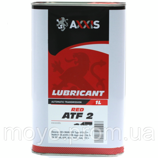 Масло трансмиссионное Axxis ATF 2 Красное 1л (AX-2065) (48021043911 ...