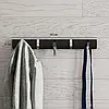 Креативная Настенная Вешалка с Откидными 5 Крючками BEKORE (серебристая ...