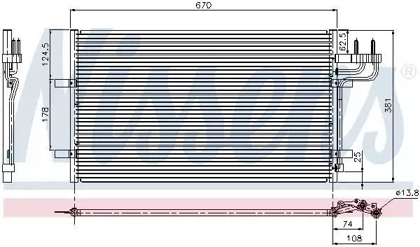 Радиатор, конденсор кондиционера FORD FOCUS, NISSENS (94663), ціна ...