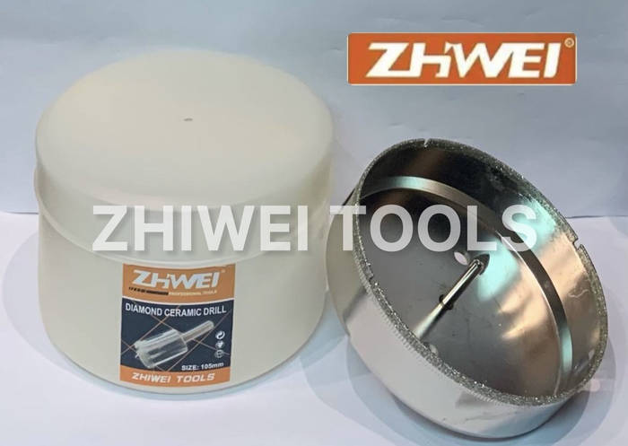 Коронка алмазна з центруючим пером (свердлом) по склу, плитці, кераміці ...