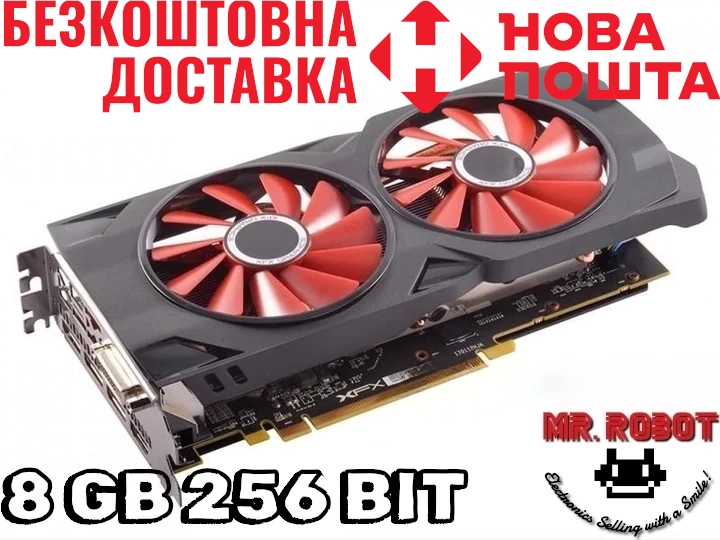 Видеокарта XFX Radeon RX 580 (2048sp) 8GB 256 bit (ID#2316104977), цена ...